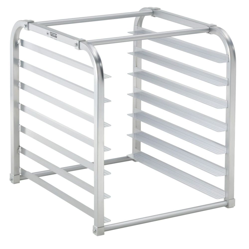 Kratos End-Load Aluminum 7-Pan Bun Pan Rack for Reach-Ins, Unassembled ...