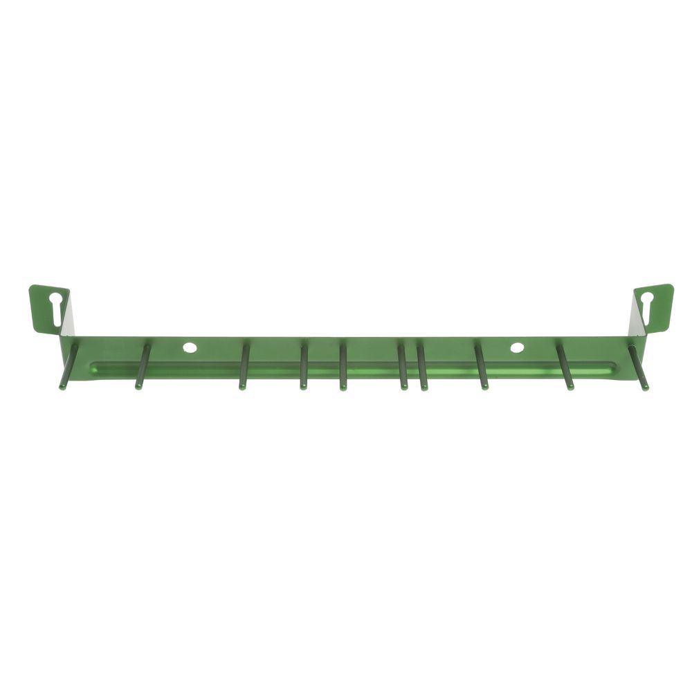 Green Aluminum 17"L Rack For Brushes