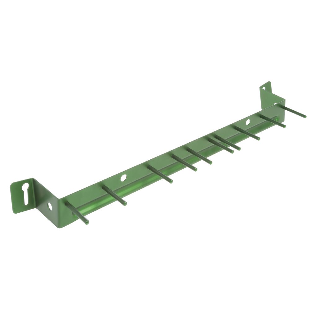 Green Aluminum 17"L Rack For Brushes