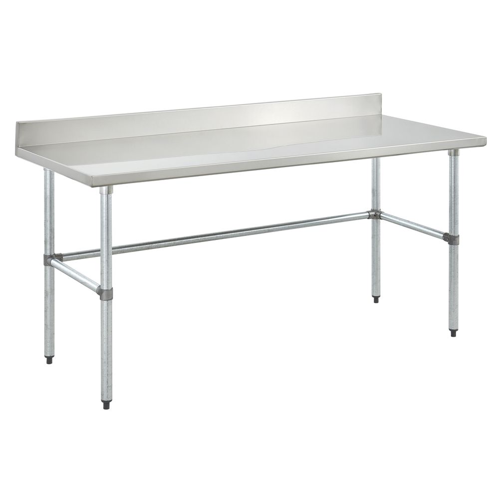 Kratos 28W-290 16-Gauge, 304 Stainless Steel Open Base Worktable - 30"L ...