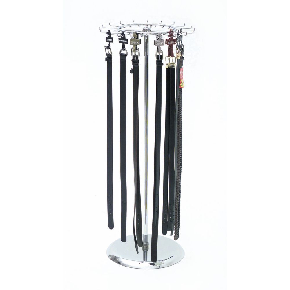 20 Hook Revolving Belt Rack