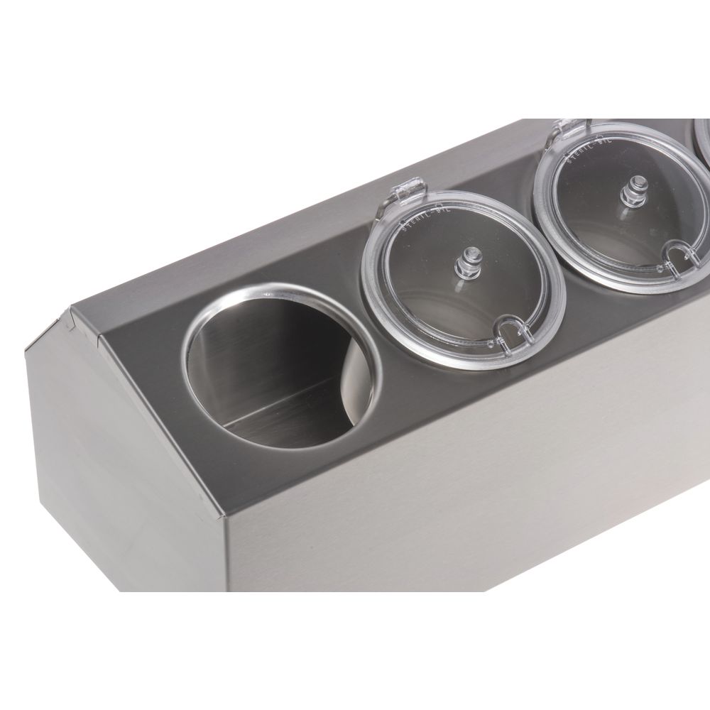 Steril-Sil 4 Compartment Stainless Steel Iced Condiment Organizer - 20 ...