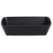 HUBERT® Soft Square Black Bowl - 12 1/2"L x 7"W x 3 1/5"H