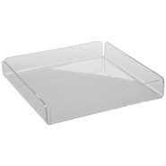 Expressly Hubert® Clear Acrylic Display Tray - 12"L x 12"W x 2"H