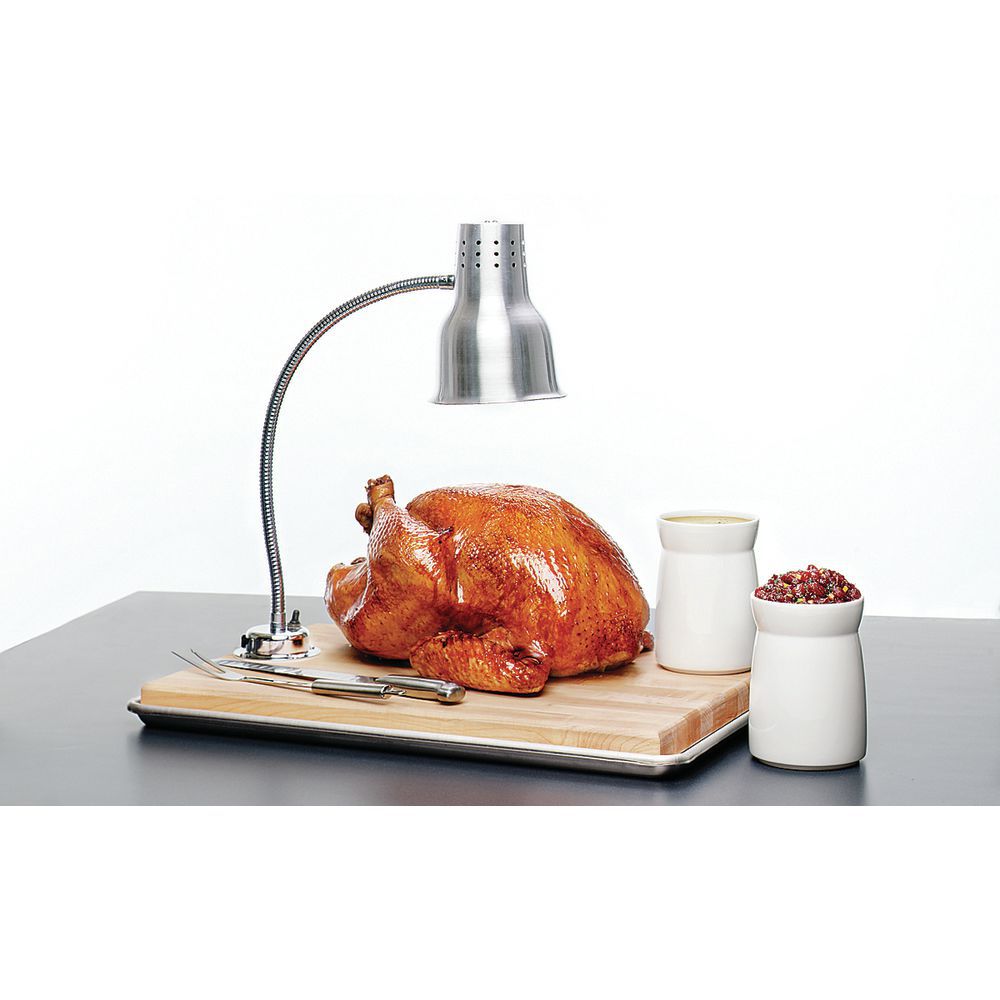 Hatco Bright Nickel Dual Heat Lamp with Nightsky Shelf Carving Station ...