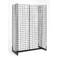 Wire Grid Rack Gondola Black