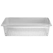 Cambro Camwear® Clear Polycarbonate Colander Pan - Full Size 5"D