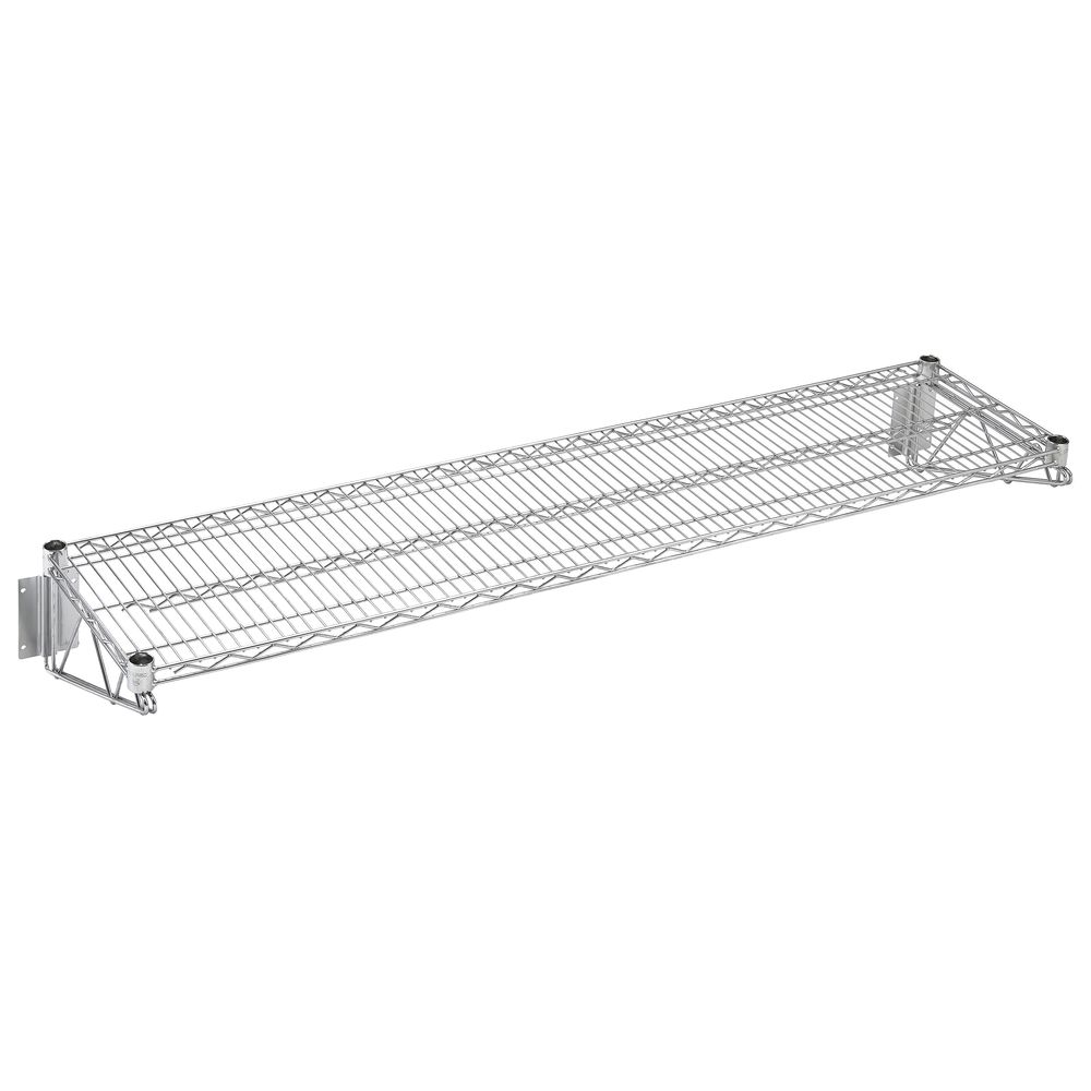 Kratos 14"x48" Chrome Wire Wall Mount Shelf