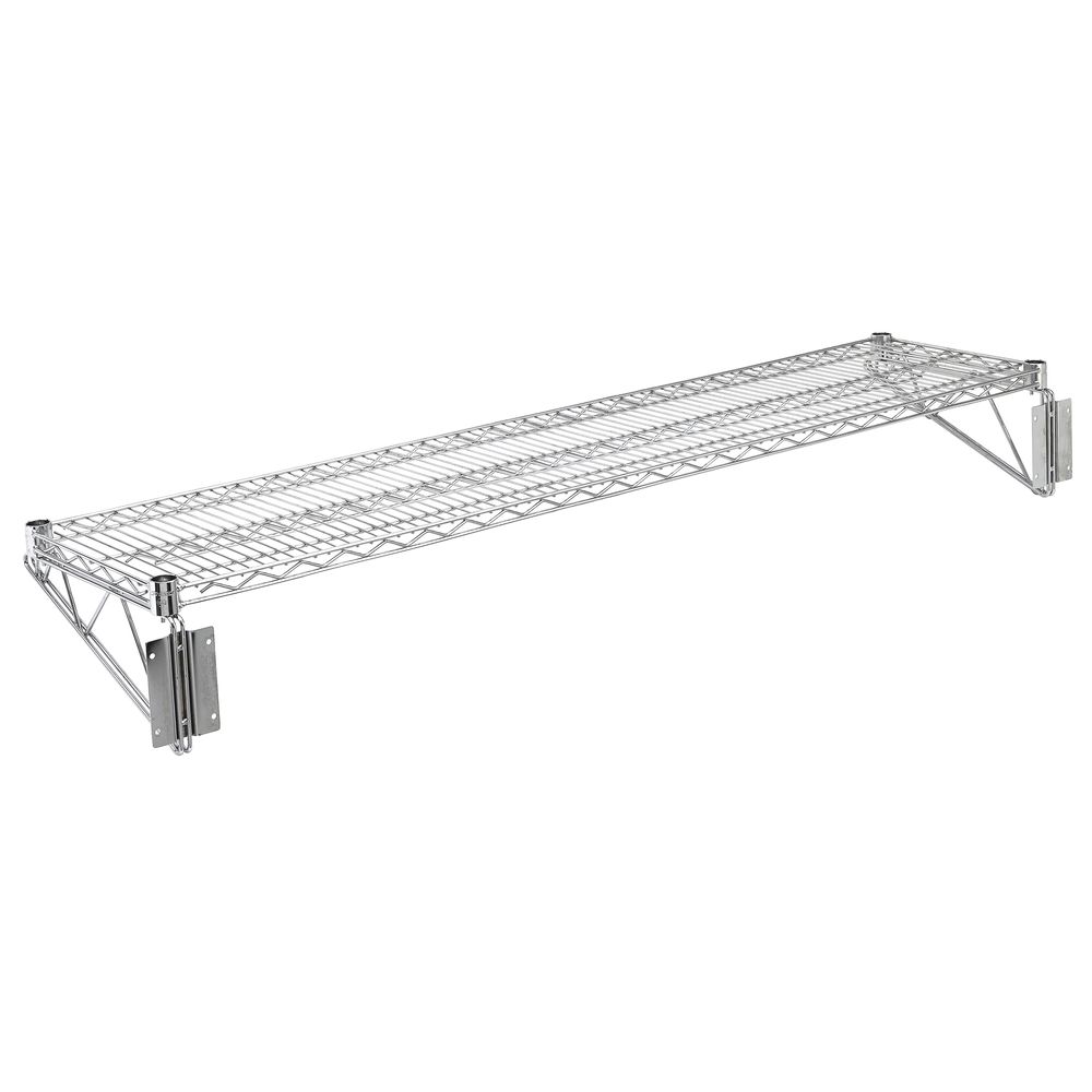 Kratos 14"x48" Chrome Wire Wall Mount Shelf