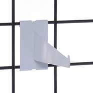 12" Gridwall Shelf Bracket, White