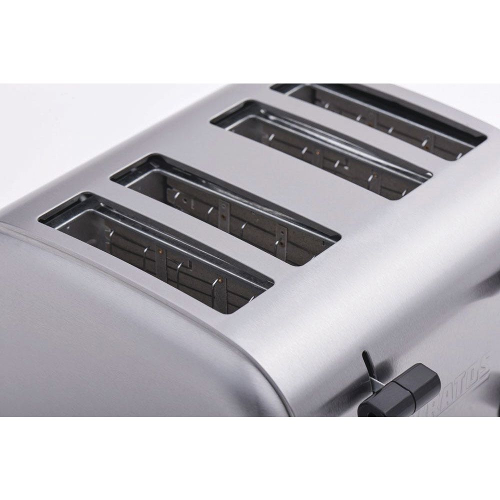 Kratos 29M-011 Pop-Up Toaster, Four-Slice, Wide 1-1/2" Slots, 120V ...