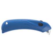 Pacific Handy Cutter Blue Plastic Food Safety Cutter - 5 1/2"L x 1 1/4"W
