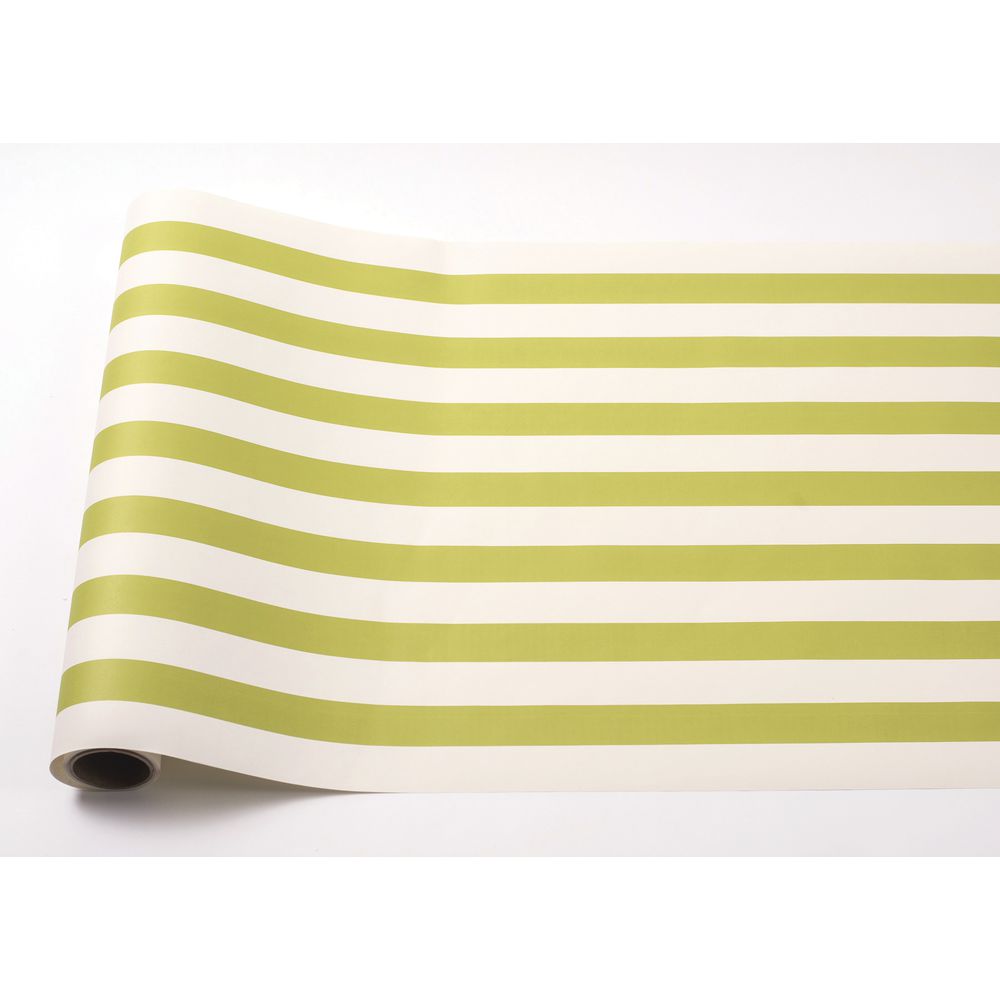 Green And White Striped Paper