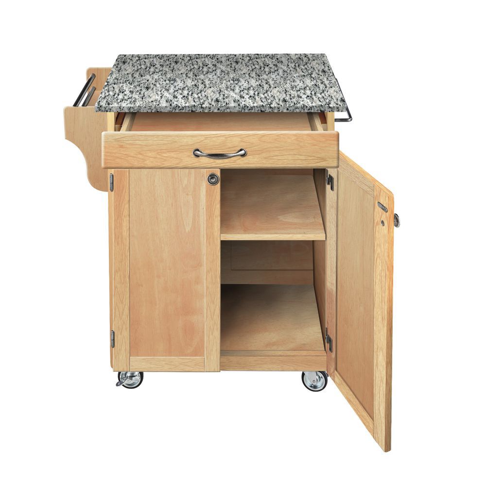 Small Create-A-Cart Natural Base Cuisine Cart With Salt and Pepper ...