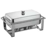 HUBERT® Full Size 9 1/2 Qt Stainless Steel Chafer - 25 3/16"L x 13 3/4 ...