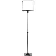 Horizontal Matte Black Metal Sign Frame Flat Base Adjustable Stem - 7"L ...