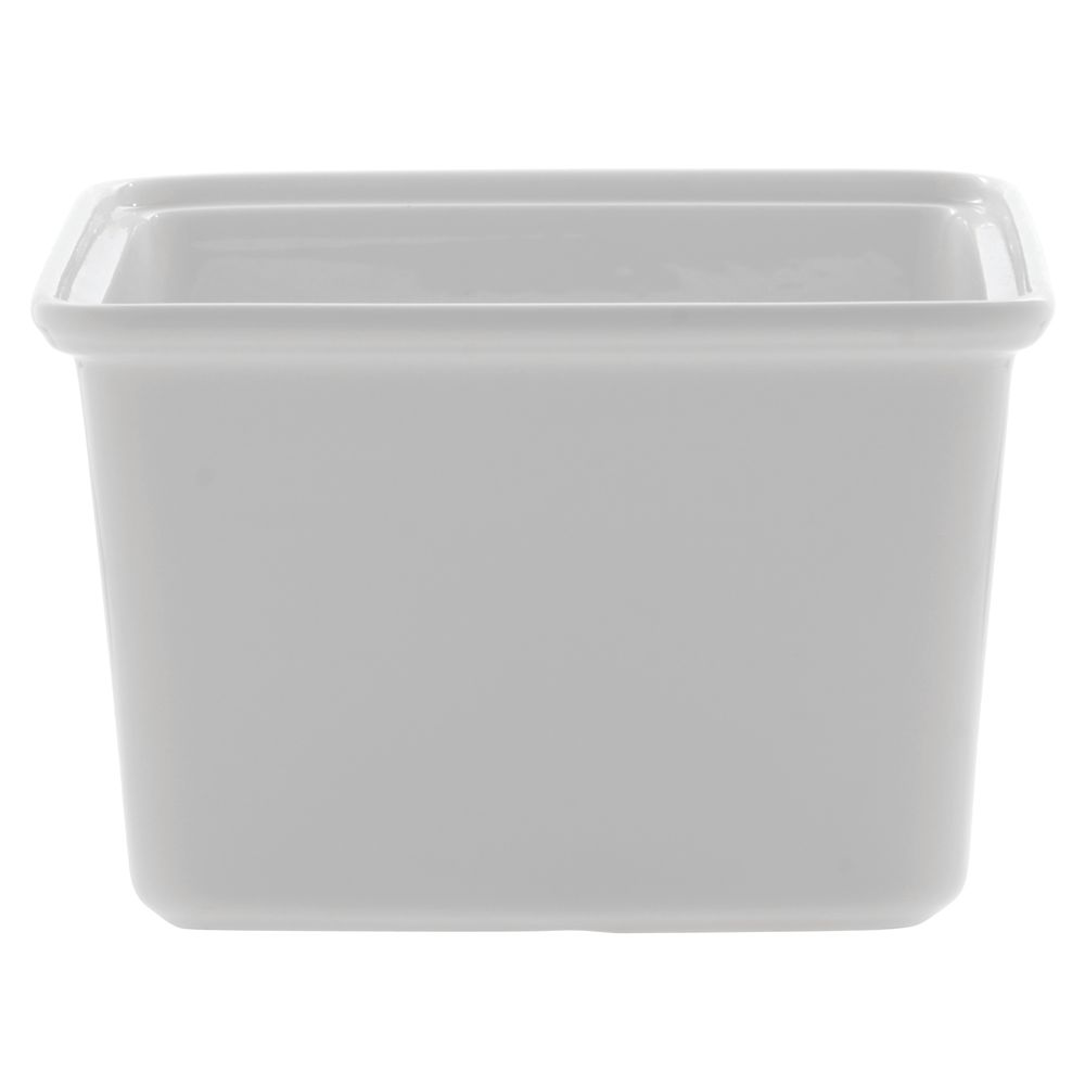 DISH SERVING RECT 70OZ 7X6.5" PORC WHT