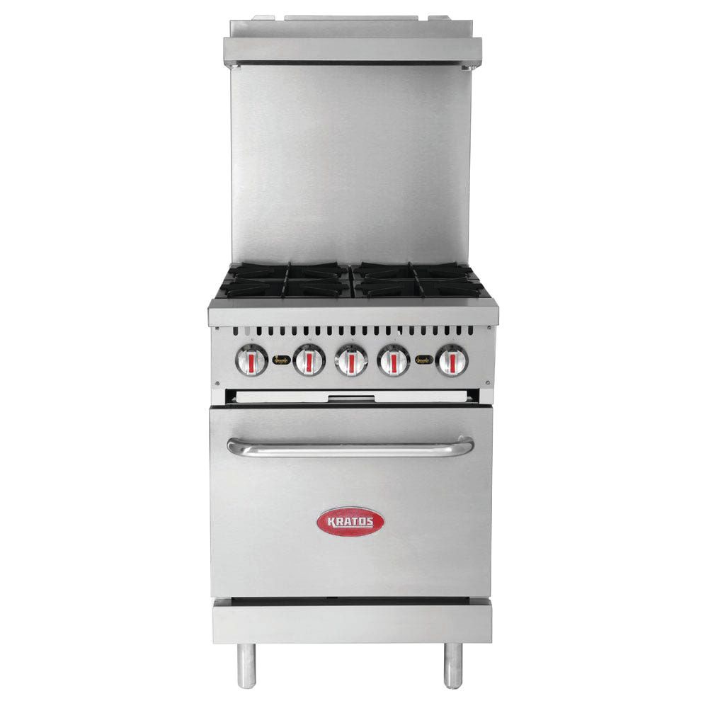 Kratos 29Y-043-LP 24" Gas Range, 4 Burners, 150,000 BTU Output, Liquid ...