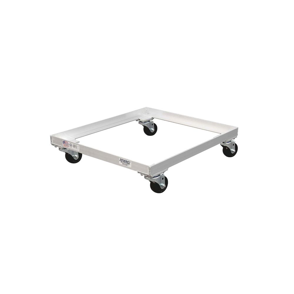 New Age Aluminum Bakery Tray Dolly - 27"L x 22"W x 4"H