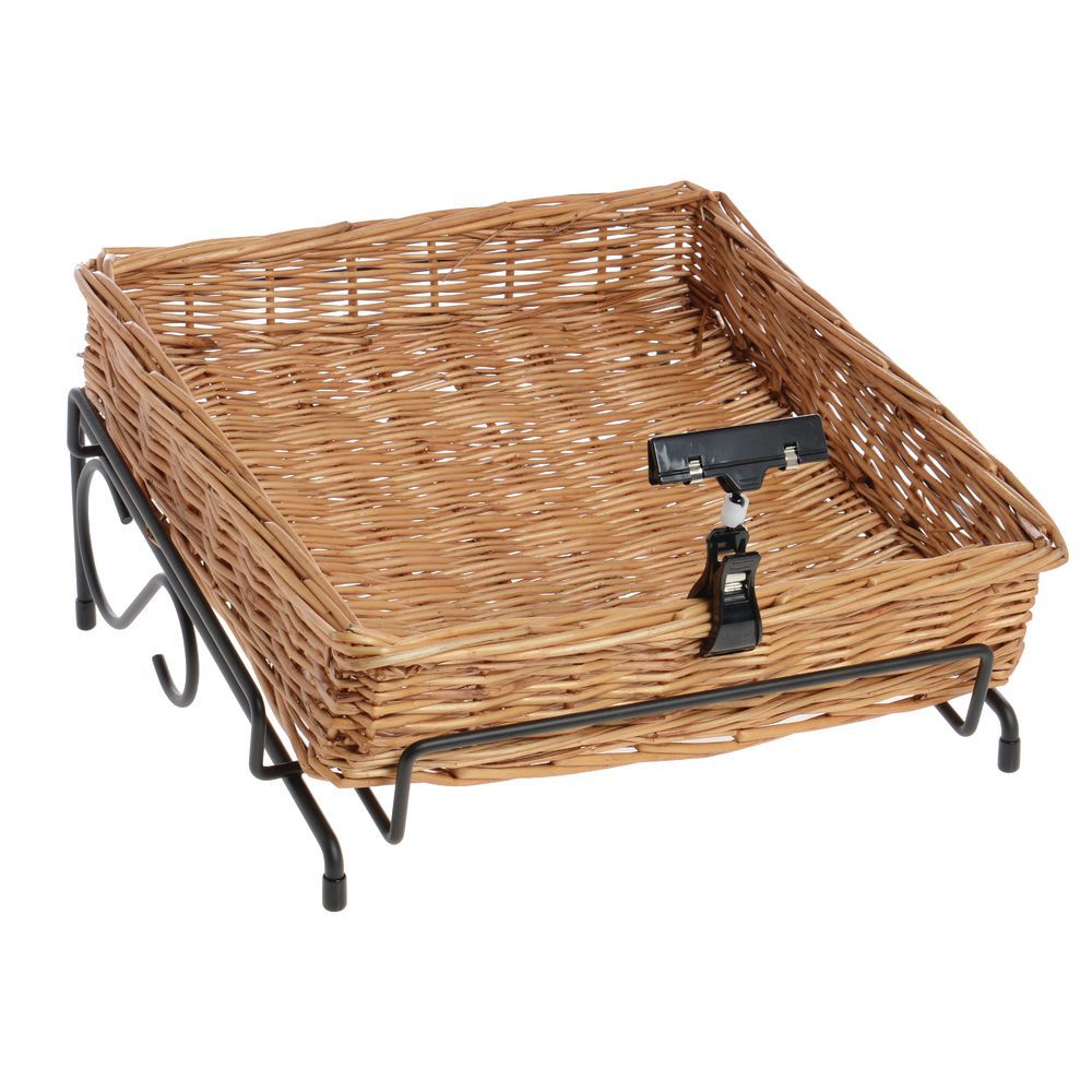 HUBERT® Black Wire Aisle Stand - 24"L x 14"W x 8"H