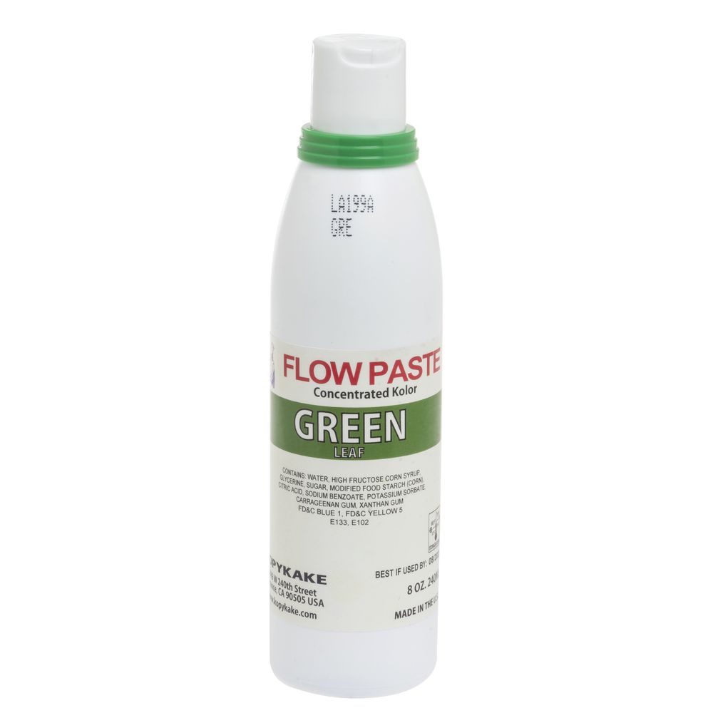 Green Leaf 8 oz Food Color Flow Paste