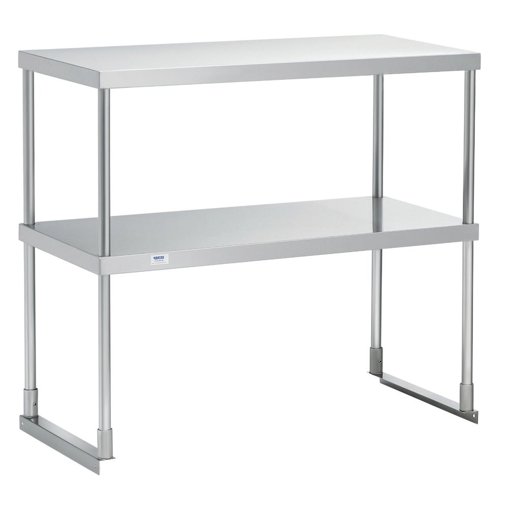 Kratos 28W-379 12" x 36" Double Overshelf for Kratos Worktable - 36"L x ...
