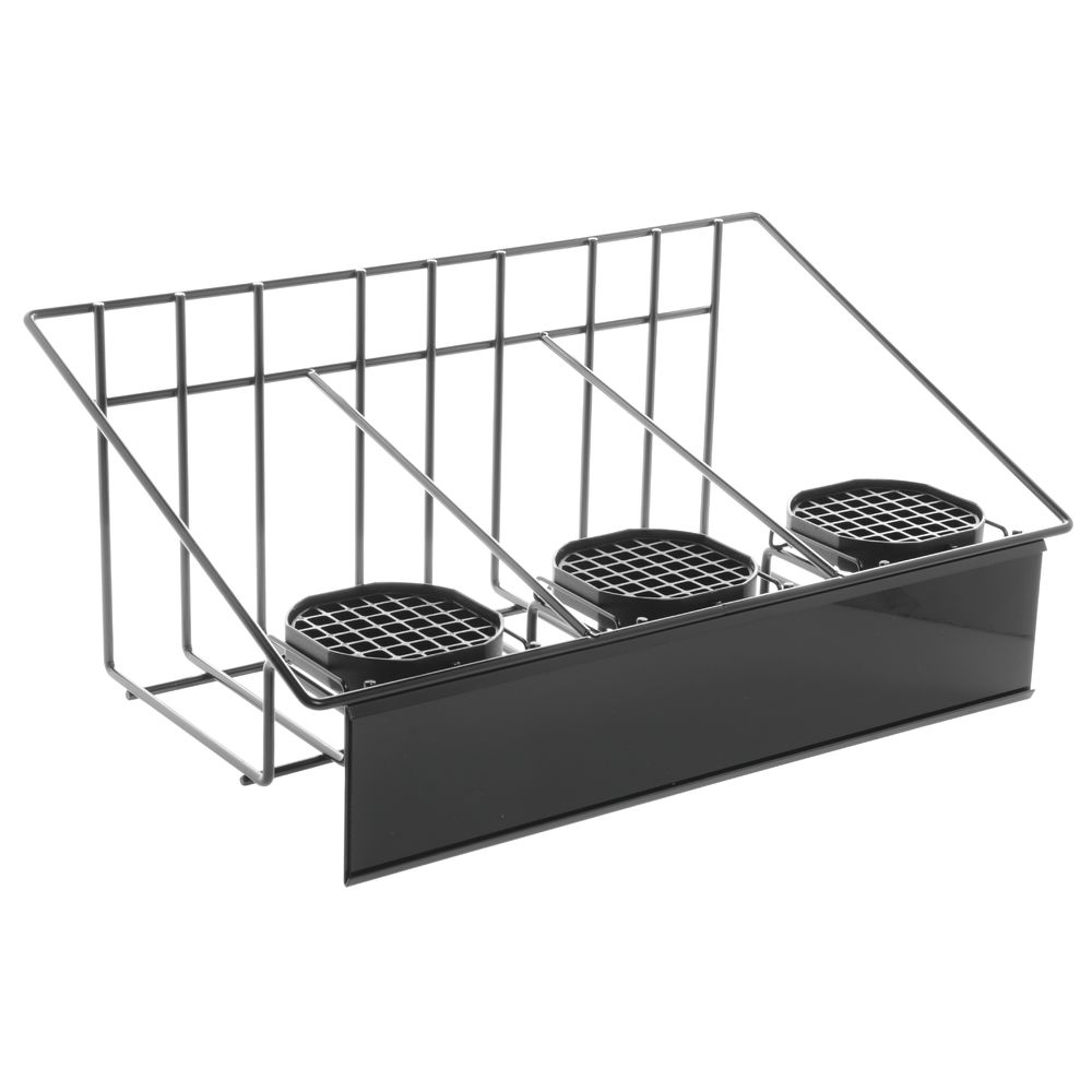 HUBERT® Triple Black Wire Airpot Rack With Drip Trays