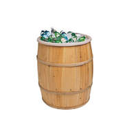 Wooden Ice Barrel - 24"Dia x 30"H