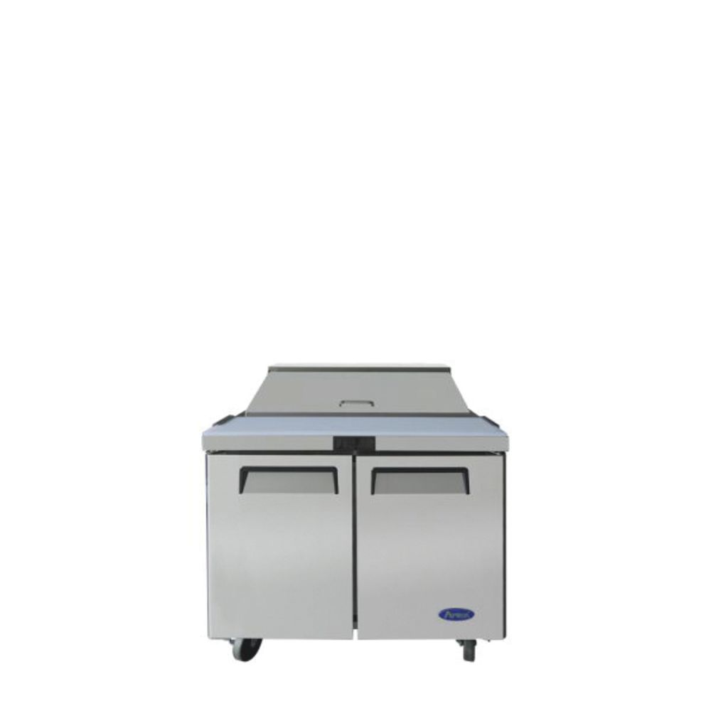 Atosa MPF8201GR 44" Refrigerated Pizza Prep Table, Six-Pan Capacity