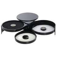 Spill Stop 3-Tier Black Plastic Glass Rimmer