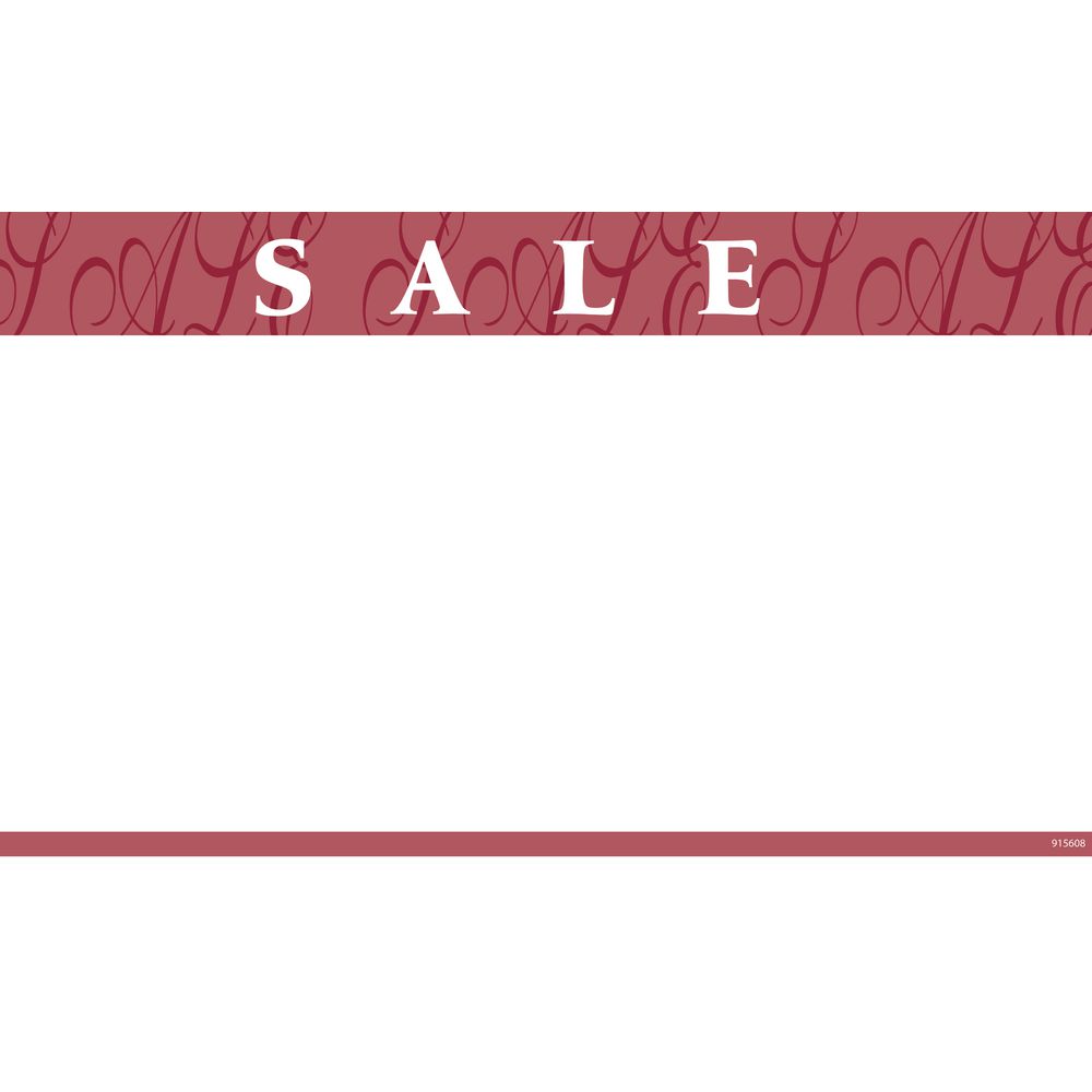 "Sale" Price Sign, 7 x 5 1/2