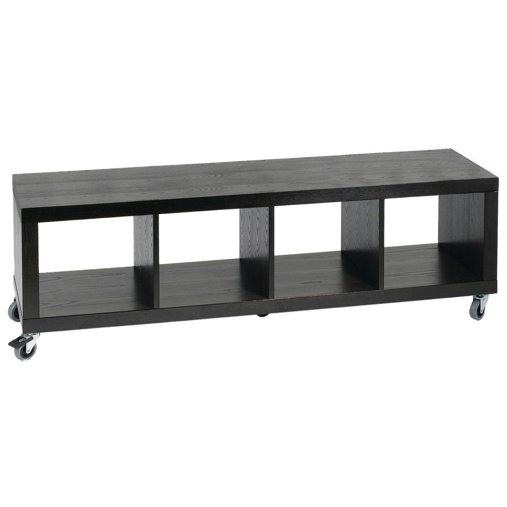 Dark Brown Cube Shelving Display 62 3/4"L