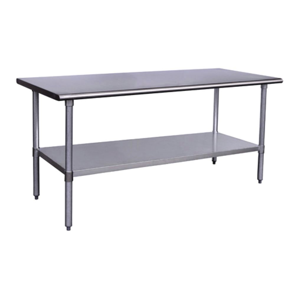 Kratos 18 Gauge, Type 430-Series Stainless Steel Worktable w ...