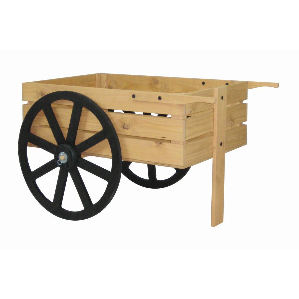 Solid Pine Open Top Market Cart