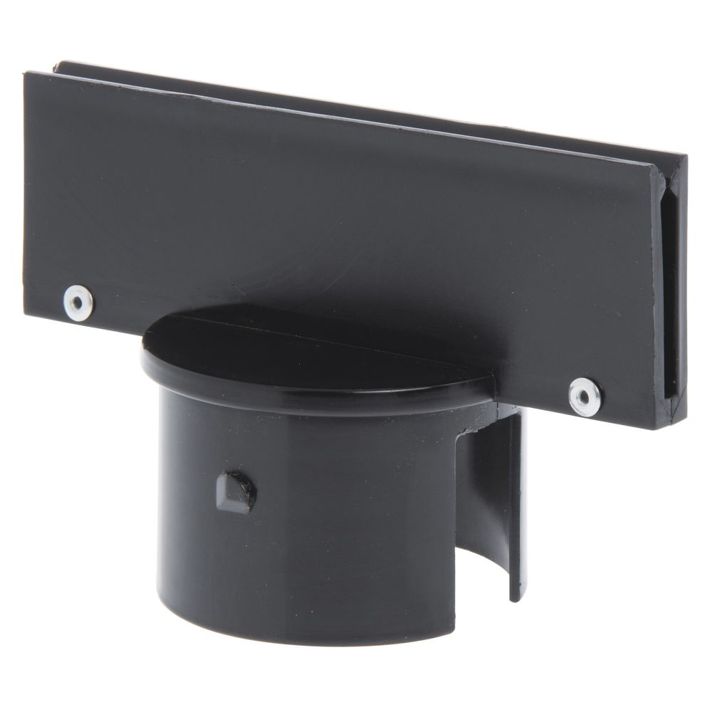 Mr Chain Black Plastic Sign Adapter - 2 1/2"Dia x 3 1/4"H