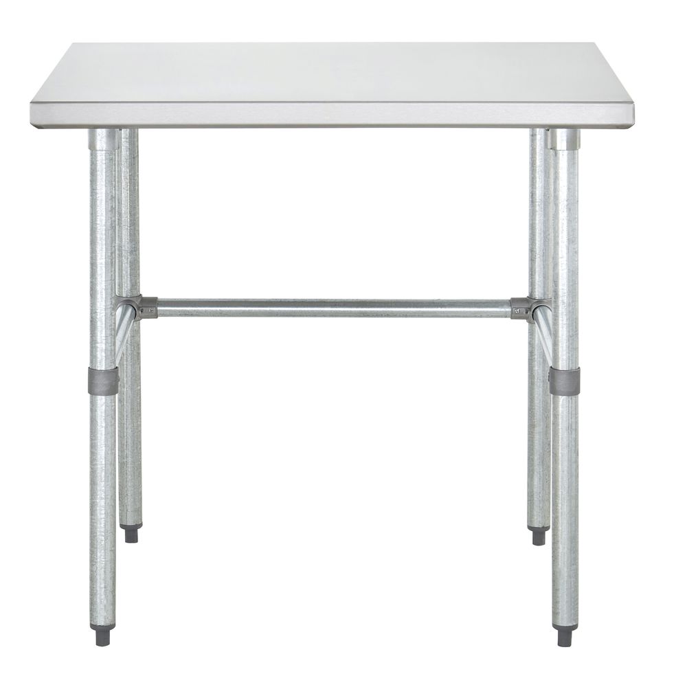 Kratos 28W-291 16-Gauge, 304 Stainless Steel Open Base Worktable - 36"L ...