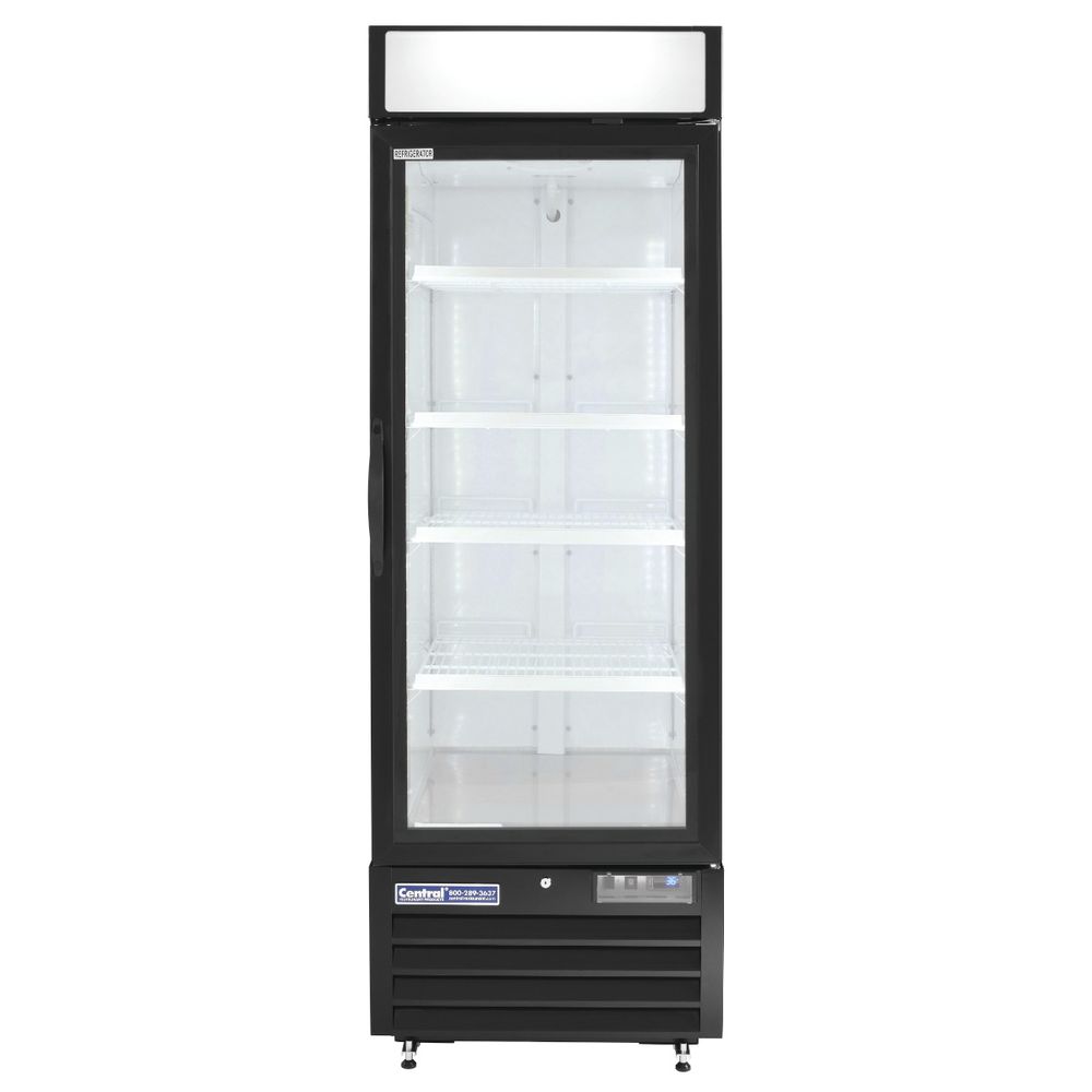 Kratos 67K-206 2 Swing Door Black Refrigerated Merchandiser - 53-1/8"W x 31-7/8"D x 83-9/10"H
