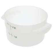 Carlisle StorPlus™ Round Food Storage Container, 2 Qt - 7 3/20"Dia x 4 ...