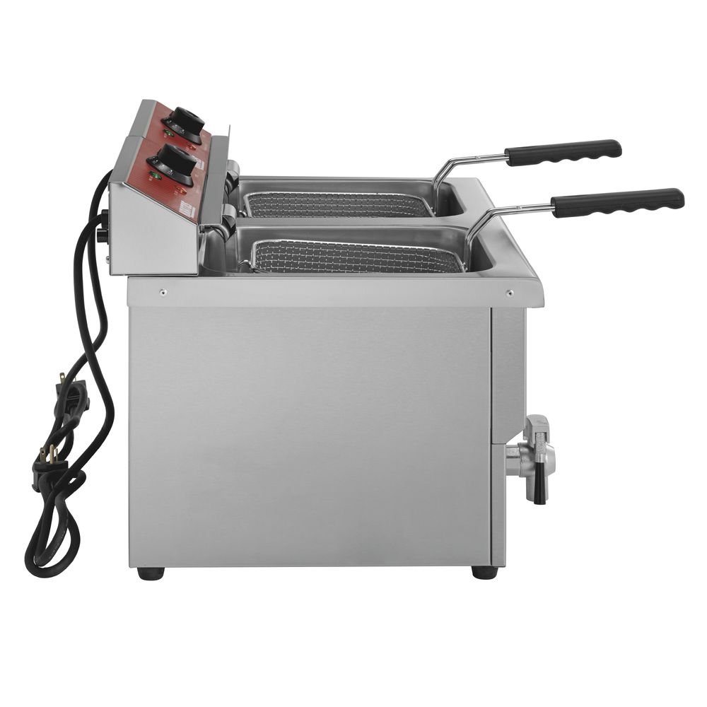 Kratos 29Y-016 Commercial Electric Countertop Fryer, 30 lb. - 22 4/5"W ...