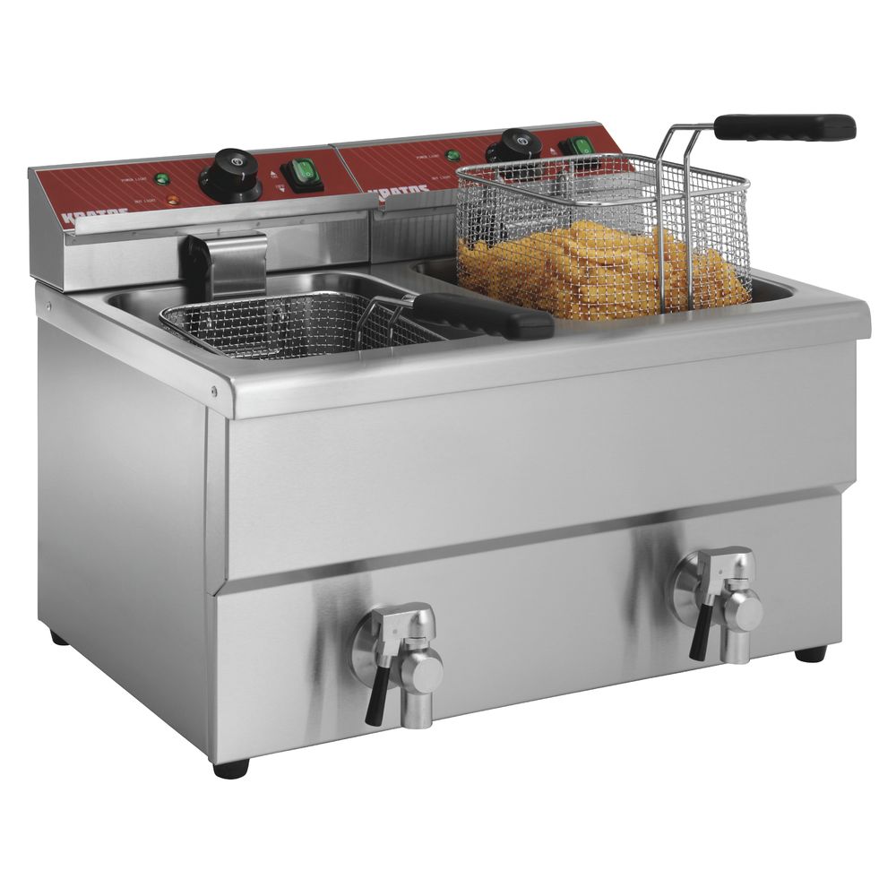 Kratos 29Y-016 Commercial Electric Countertop Fryer, 30 lb. - 22 4/5"W ...