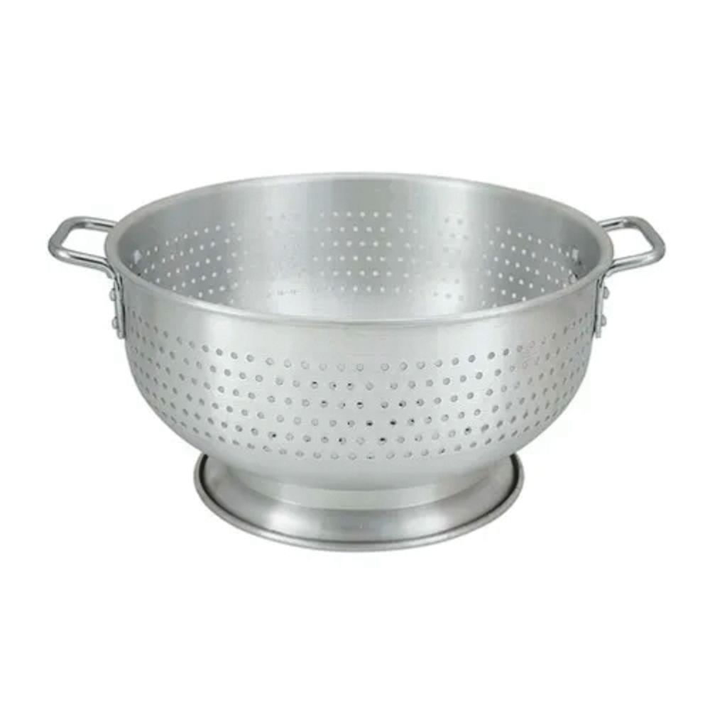 Winco 16 Qt. Aluminum Colander with Handles
