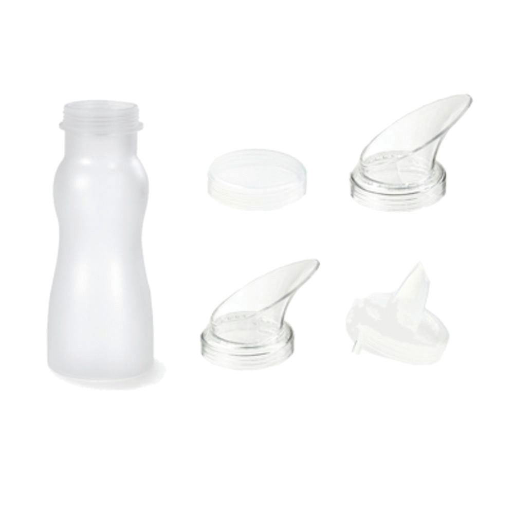 Tablecraft 48 oz Salad Dressing Set, Polypropylene Dispenser with Beige ...