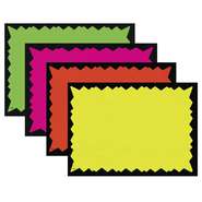 Ready Flow HI-Impact Blank Fluorescent Sign Cards - 7"L x 5 1/2"H