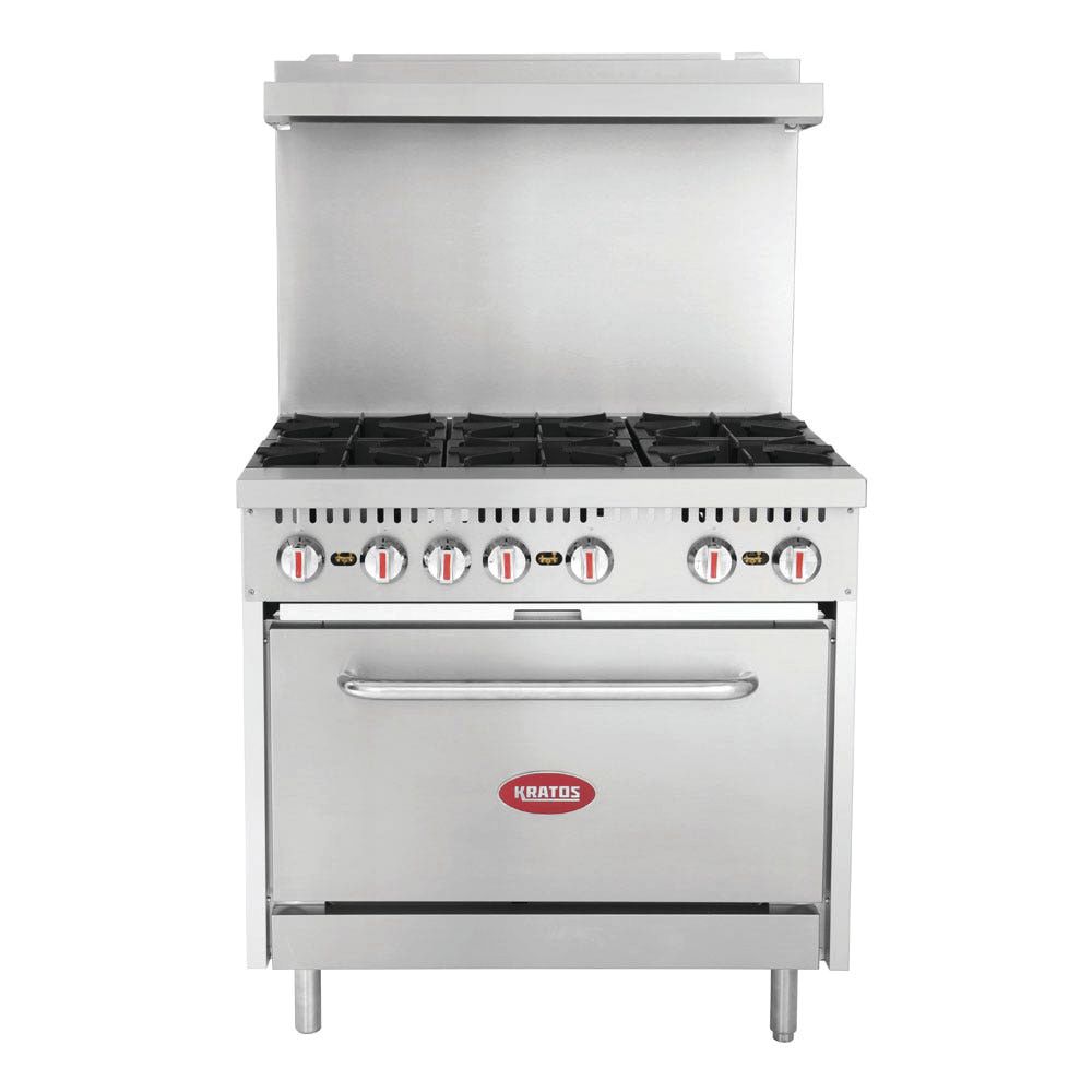 Kratos 29Y-044-NAT Gas Range, 6 Burners - 36"W x 32 3/5"D x 60 2/5"H