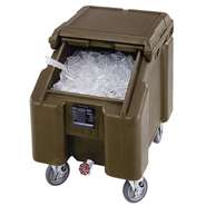 Cambro Dark Brown Plastic Slant Top Ice Caddy - 22 1/2"W x 30 1/4"D x ...