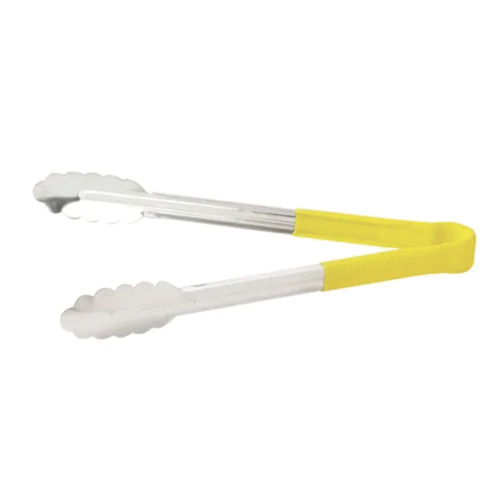 Value Series Yellow Color Coded Tongs - 9"L