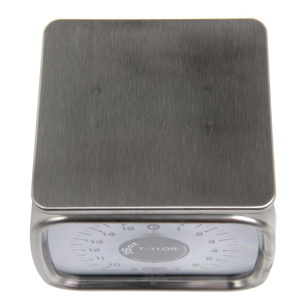 Taylor Stainless Steel Portion Scale - 5 3/4"L x 4 1/2"W x 6"H
