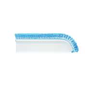 Angled White T Shape Plastic Divider with Light Blue Parsley - 18"L x 3 ...