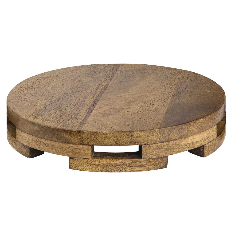 HUBERT®Rift Mango Wood Riser - 12"L x 12"W x 2"H