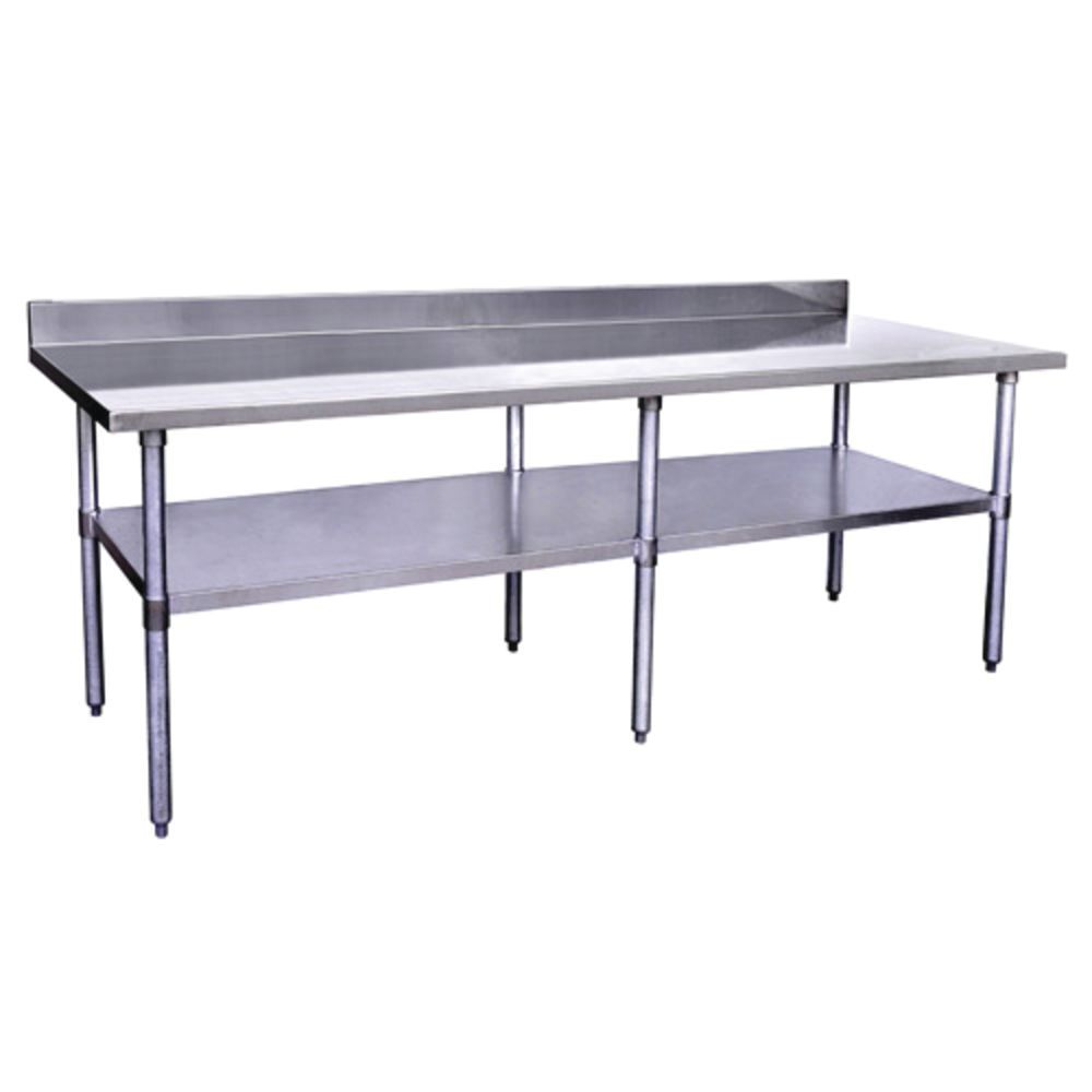 Kratos 28W-073 18-Gauge, 304 Stainless Steel Worktable - 96"L x 30"D x ...